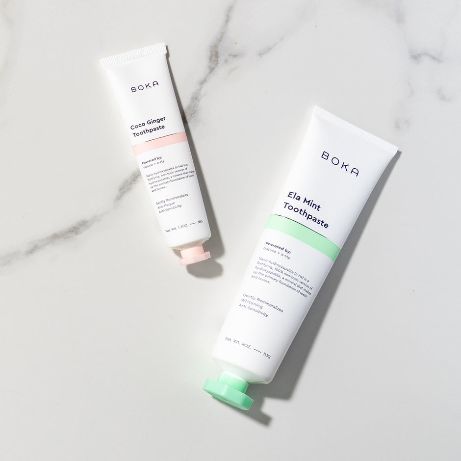 Boka Ela Mint Toothpaste 4oz with Nano-Hydroxyapatite (n-HA)