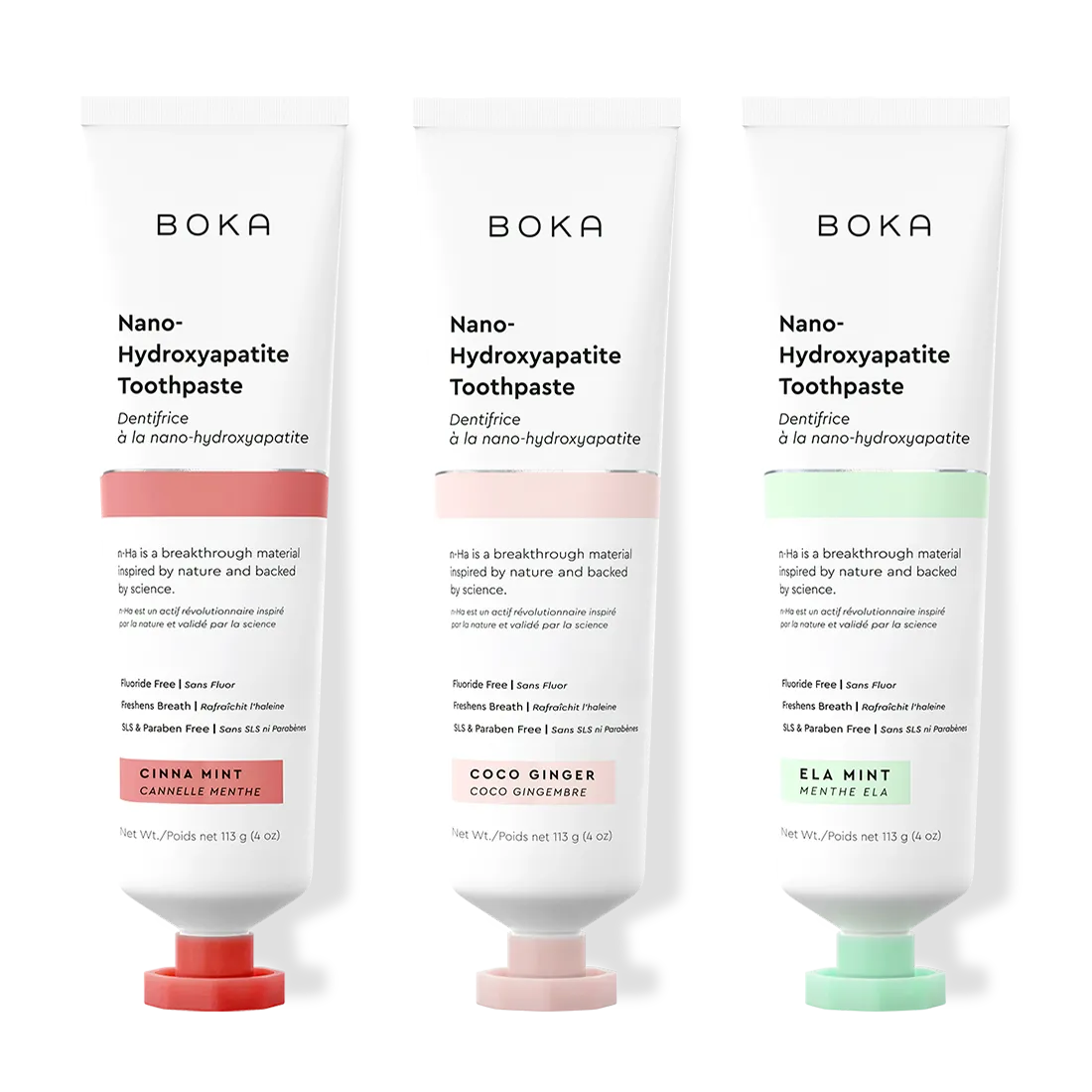 Cinna Mint 3 Pack Nano (n-Ha) Toothpaste – Boka