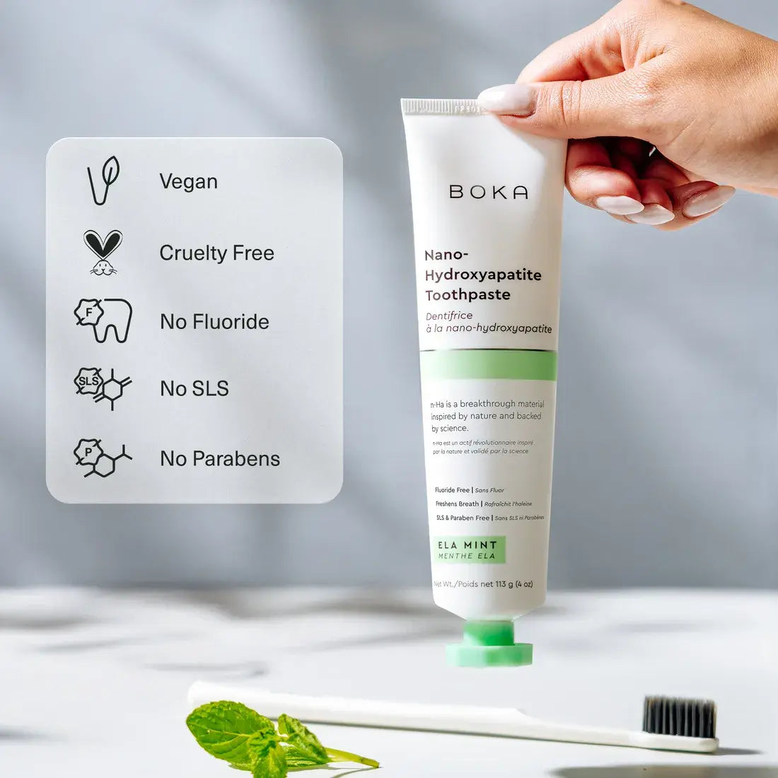 Boka Ela Mint n-Ha Toothpaste | Fluoride Free
