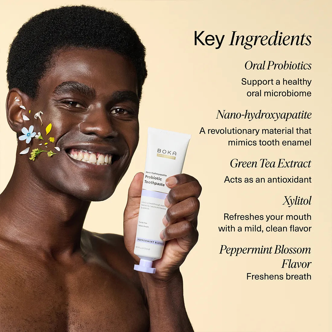 Peppermint Blossom Probiotic n-Ha Toothpaste | Boka – Boka