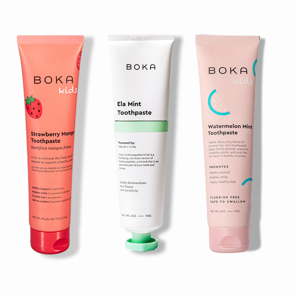 Boka Ela Mint Toothpaste 4oz with Nano-Hydroxyapatite (n-HA)