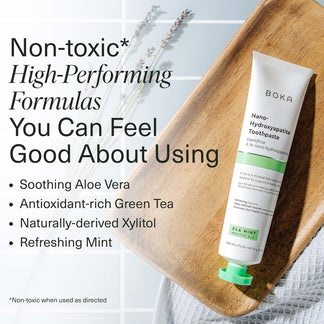 Boka Ela Mint Toothpaste 4oz with Nano-Hydroxyapatite (n-HA)
